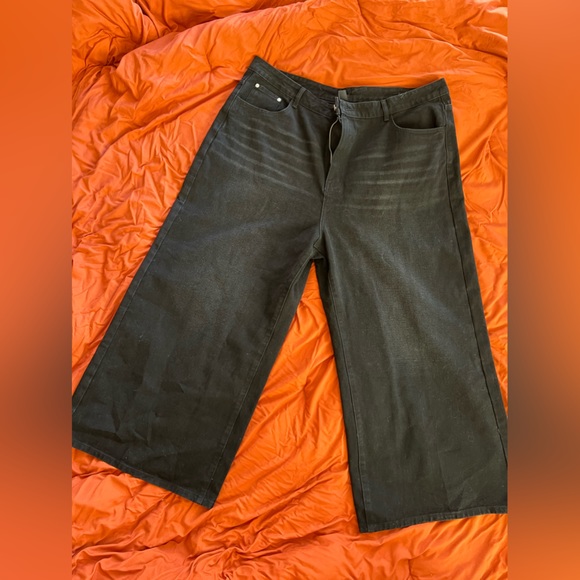 Cider | Jeans | New Cider High Waist Wide Leg Jeans Black | Poshmark